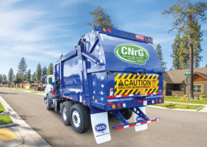 CNrG CNG Frontload Garbage Trucks - CNG Front Load Tailgate