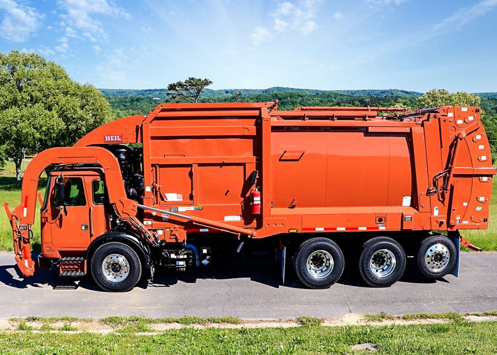 CNrG CNG Frontload Garbage Trucks - CNG Front Load Tailgate