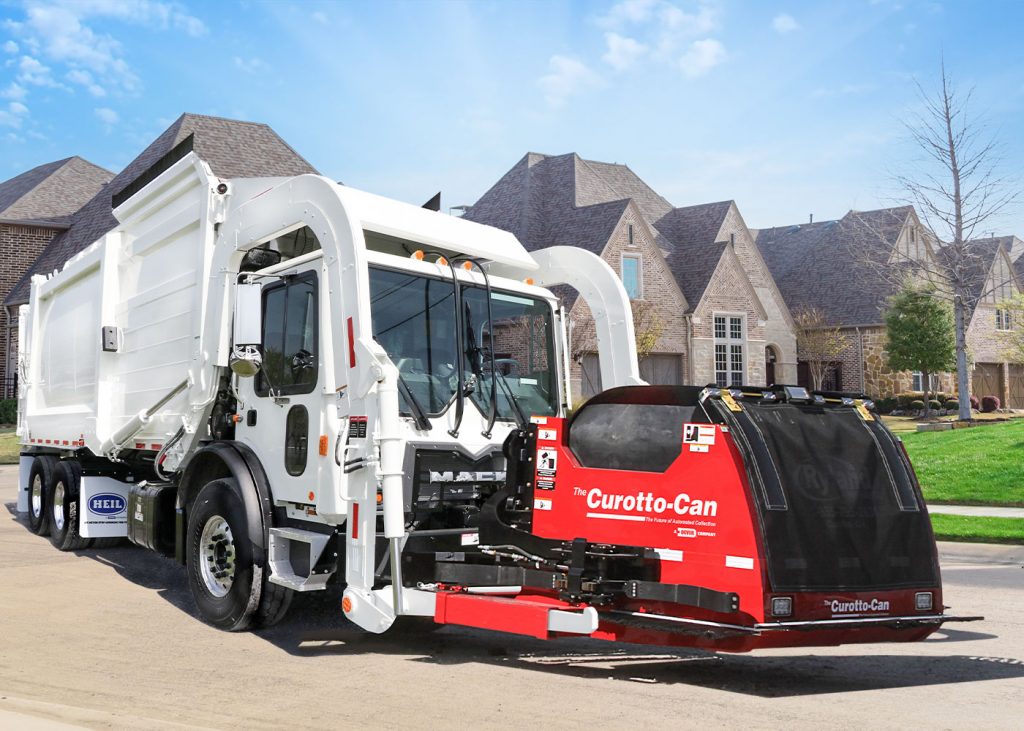 Front Load Garbage Trucks With Curotto Can - Automated Front Loaders