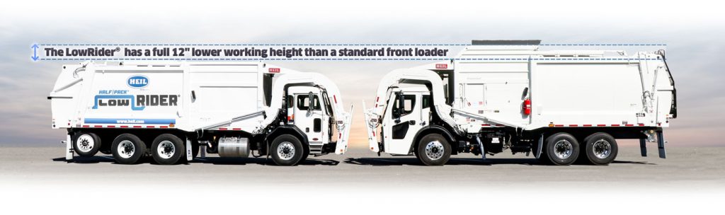 LowRider Front Load Garbage Trucks - Low Profile Frontload Trash Trucks