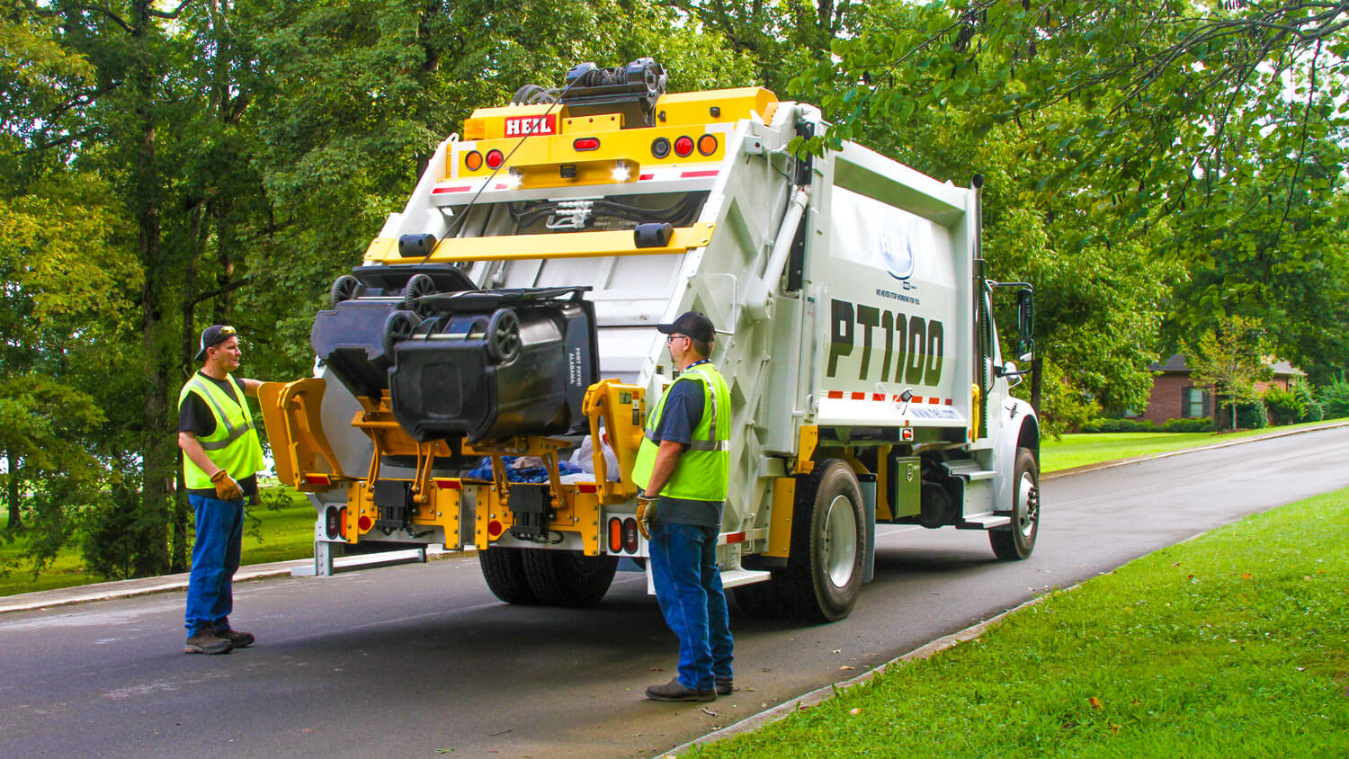 High Capacity Rear Load Garbage Trucks - PT1100 Rearload Trash Trucks