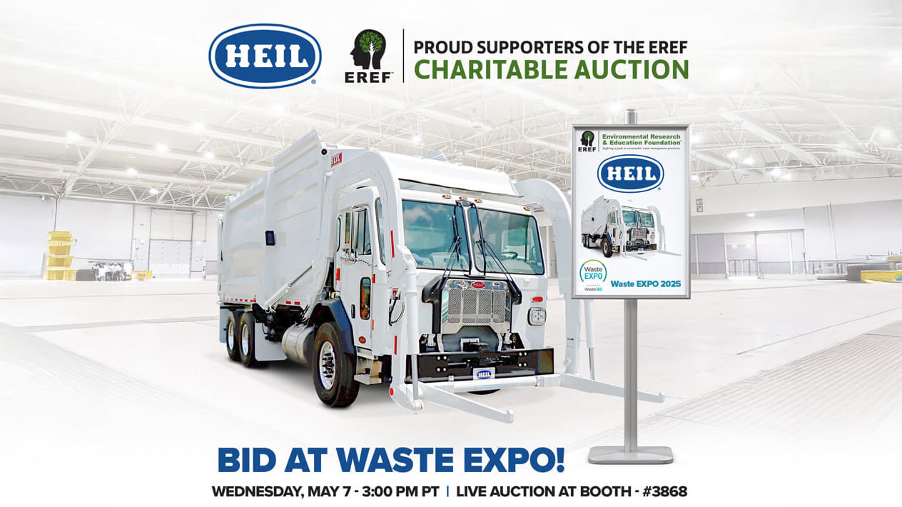 Heil Donates Garbage Trucks To EREF Auction at Waste Expo